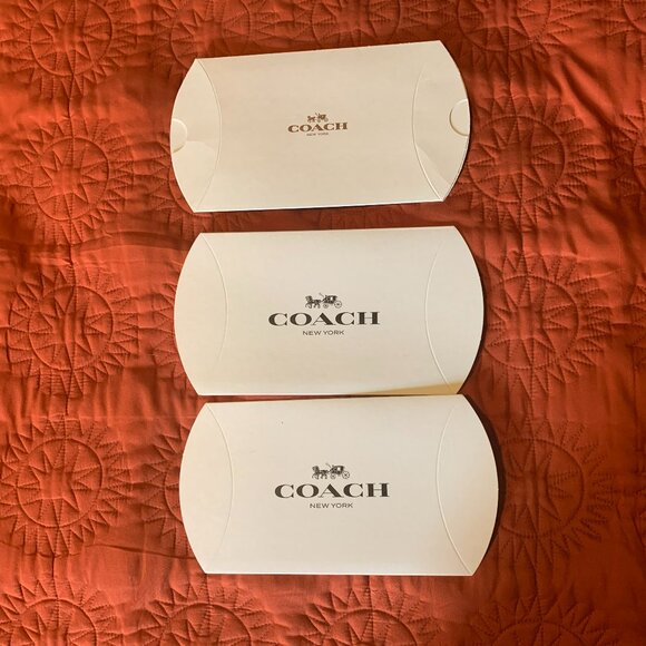 Coach | Bags | Three Coach Wallet Sized Gift Boxes | Poshmark